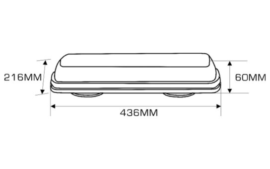 17″ SAE/DOT Class 1 Amber/Blue Beacon Bar with Clear Cover – NightRider ...